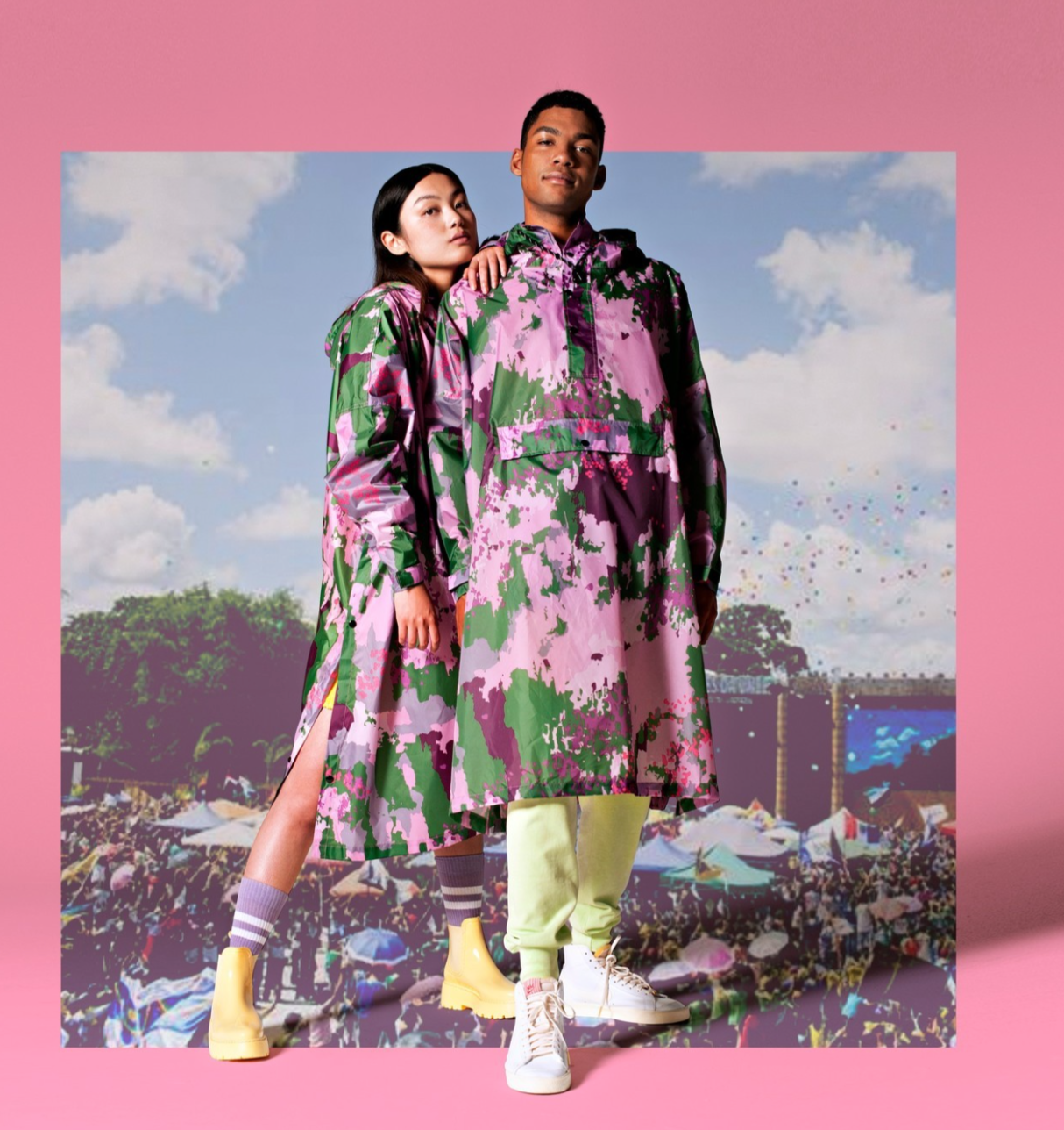 Digi Spring Camo - Rain Poncho | Beadle